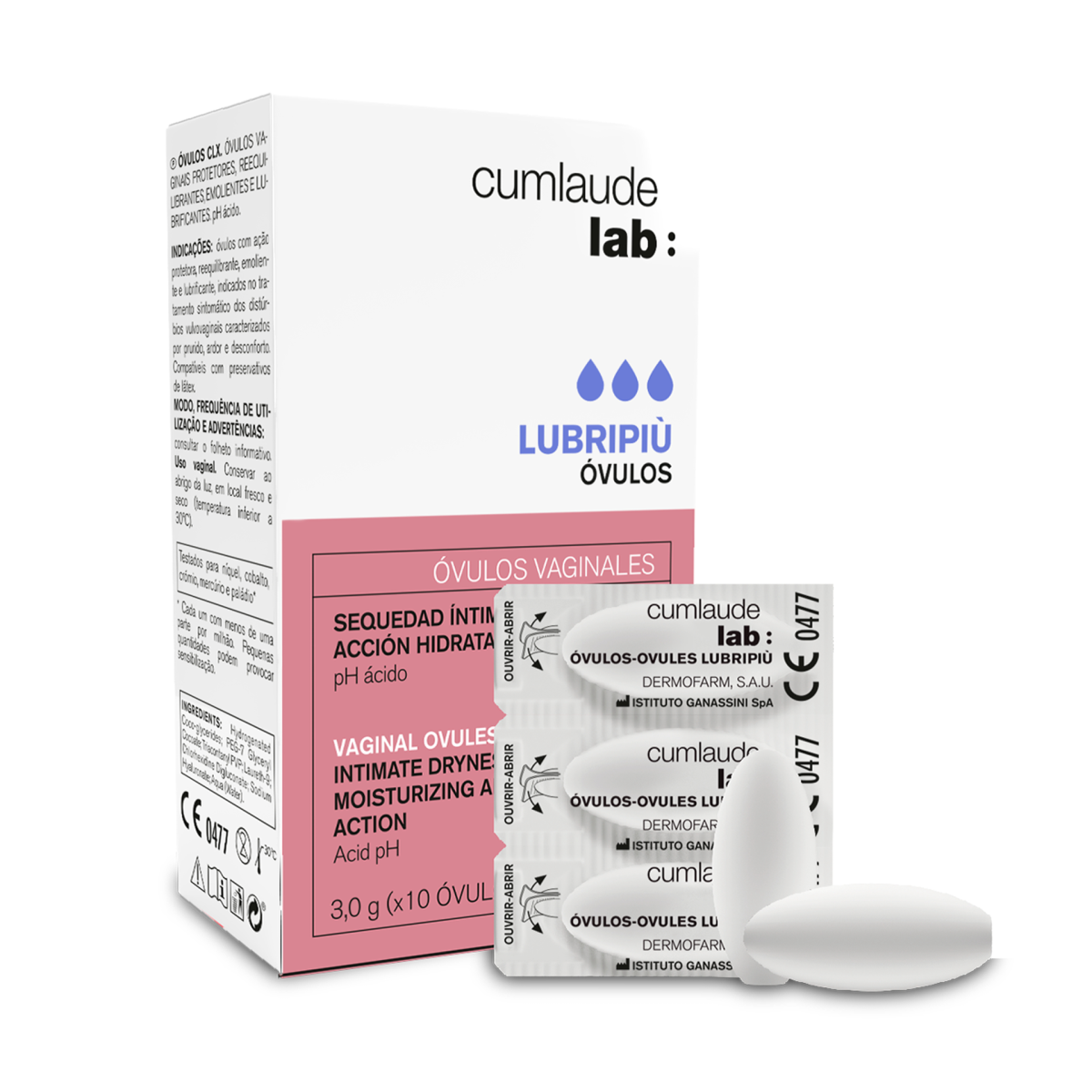 Cumlaude Lab: Lubripiù Óvulos Vaginais - 7244731a_Col_21 - Sofarma